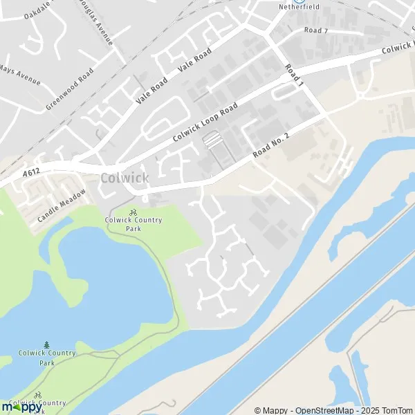 Map Colwick: map of Colwick (NG4 2) and practical information