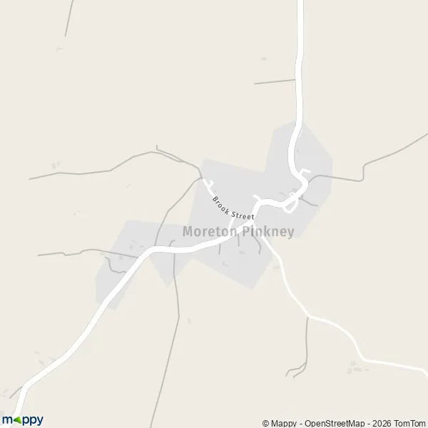 Map Moreton Pinkney: map of Moreton Pinkney (NN11 3) and practical ...