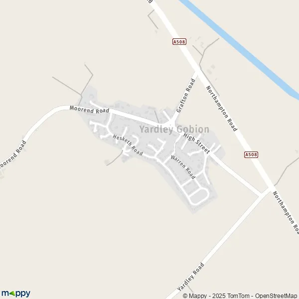 Map Yardley Gobion: map of Yardley Gobion (NN12 7) and practical ...