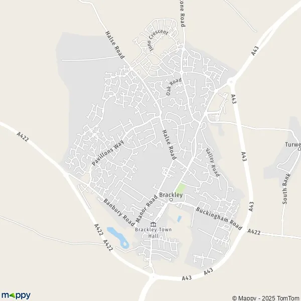 Map Brackley: map of Brackley (NN13 7) and practical information