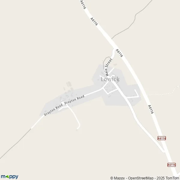 Map Lowick: map of Lowick (NN14 3) and practical information