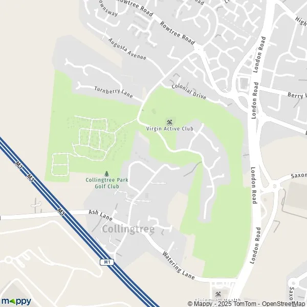 Map Collingtree: map of Collingtree (NN4 0) and practical information