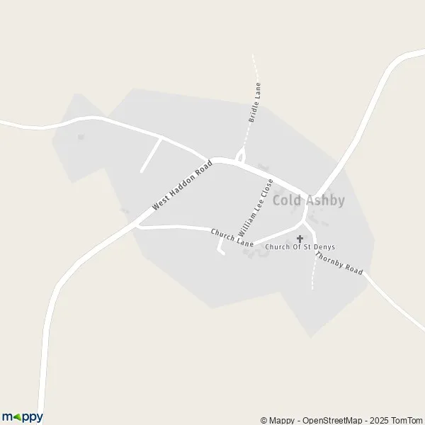 Map Cold Ashby: map of Cold Ashby (NN6 6) and practical information