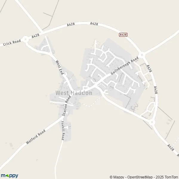 Map West Haddon: map of West Haddon (NN6 7) and practical information