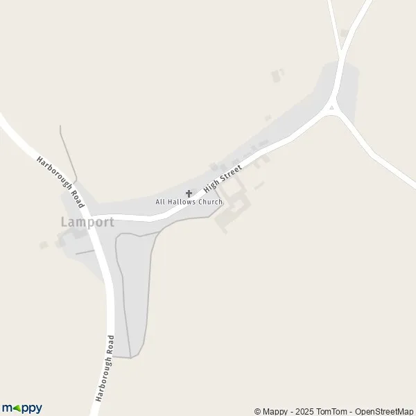 Map Lamport: map of Lamport (NN6 9) and practical information