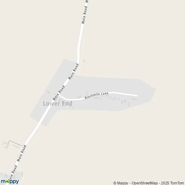 Map Lower End: map of Lower End (NN7 1) and practical information