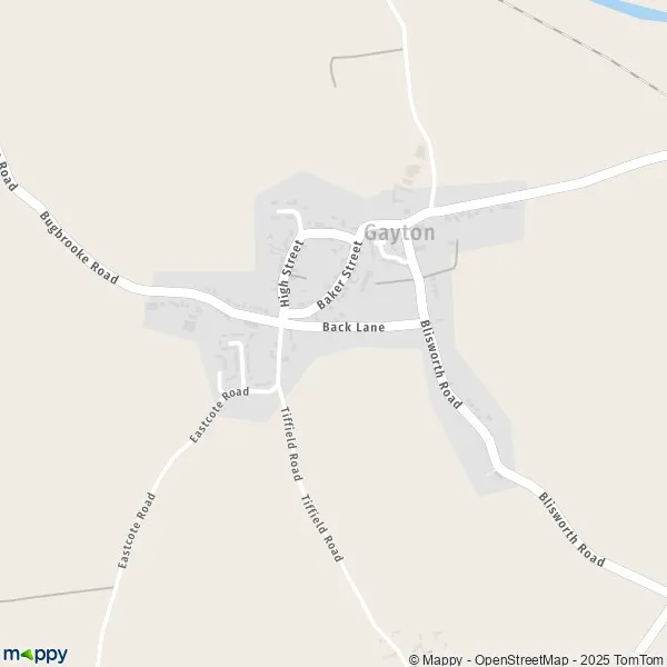Map Gayton: map of Gayton (NN7 3) and practical information