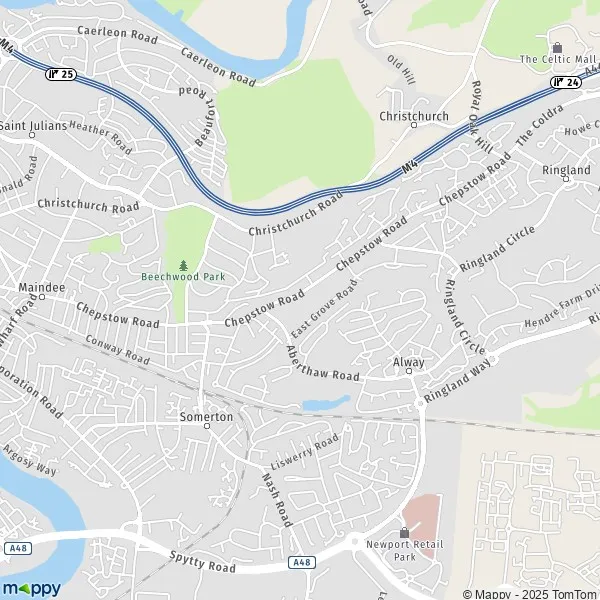 Map Alway: map of Alway (NP19 9) and practical information