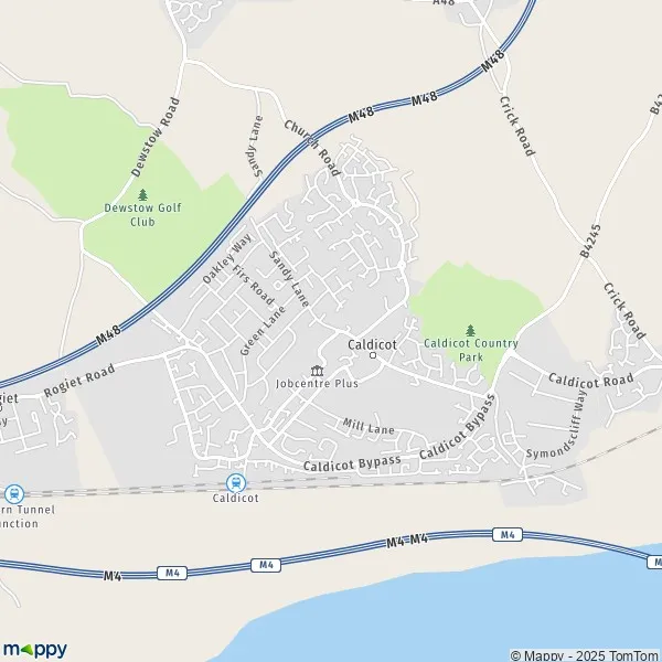 Map Caldicot: map of Caldicot (NP26 4) and practical information