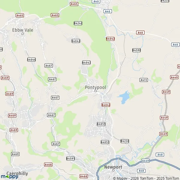 Map Torfaen: map of Torfaen (NP44 1) and practical information