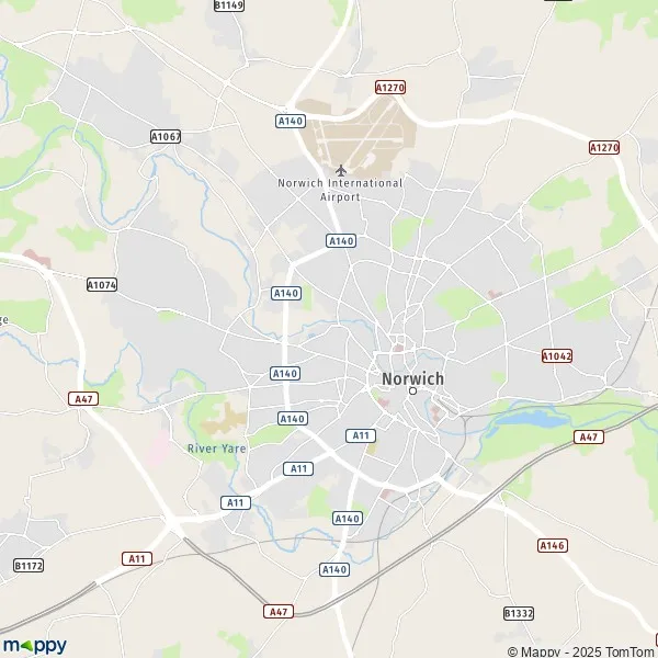 Map Norwich: map of Norwich (NR1 1) and practical information