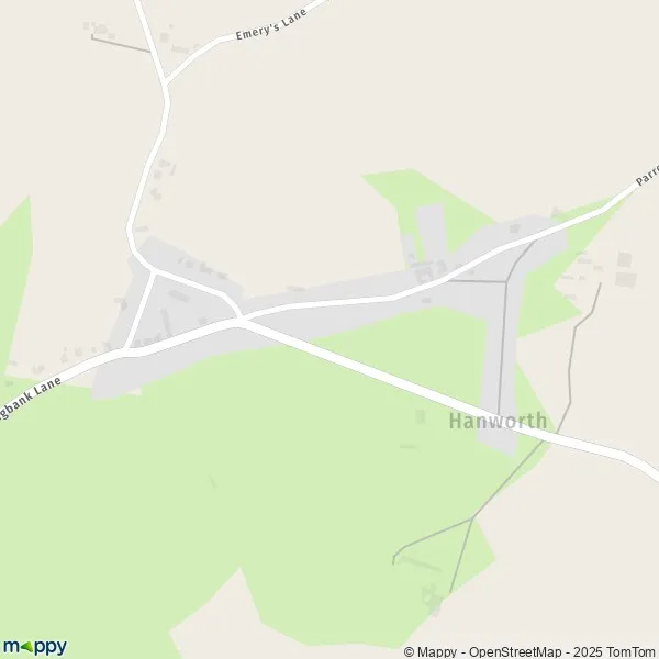Map Hanworth: map of Hanworth (NR11 7) and practical information