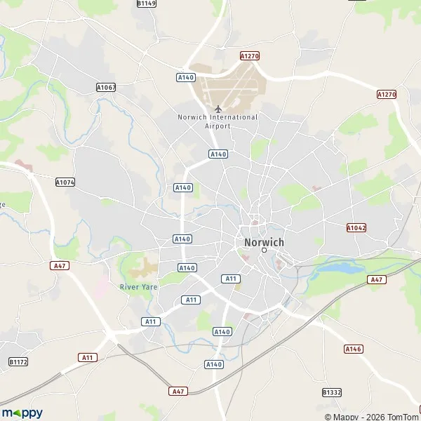 Map Norwich: map of Norwich (NR13 5) and practical information