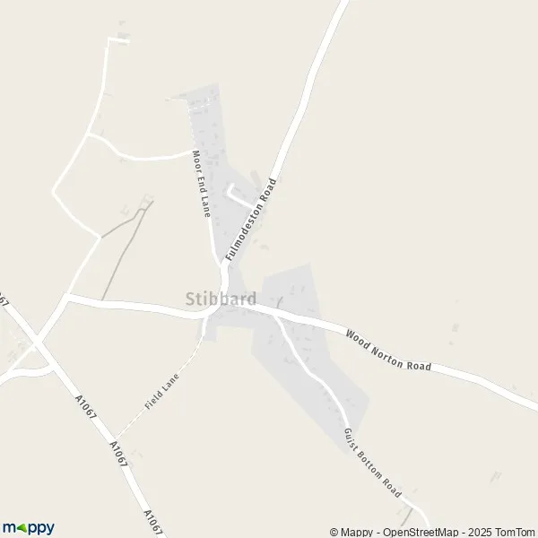 Map Stibbard: map of Stibbard (NR21 0) and practical information