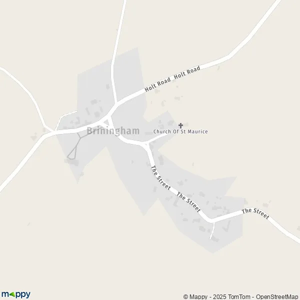 Map Briningham: map of Briningham (NR24 2) and practical information