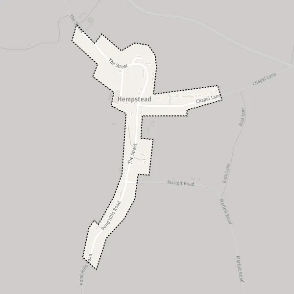 Map Hempstead: map of Hempstead (NR25 6) and practical information