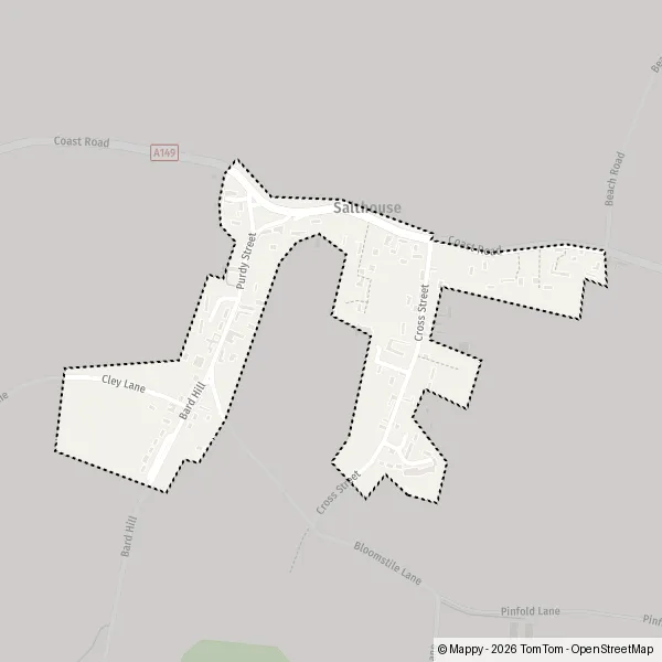 Map Salthouse: map of Salthouse (NR25 7) and practical information