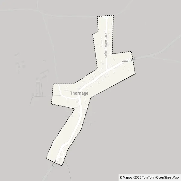 Map Thornage: map of Thornage (NR25 7) and practical information