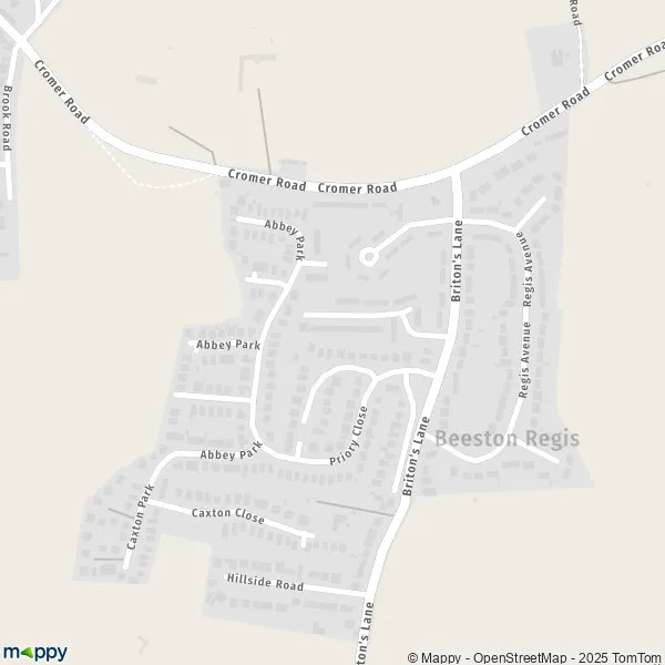 Map Beeston Regis: map of Beeston Regis (NR26 8) and practical information