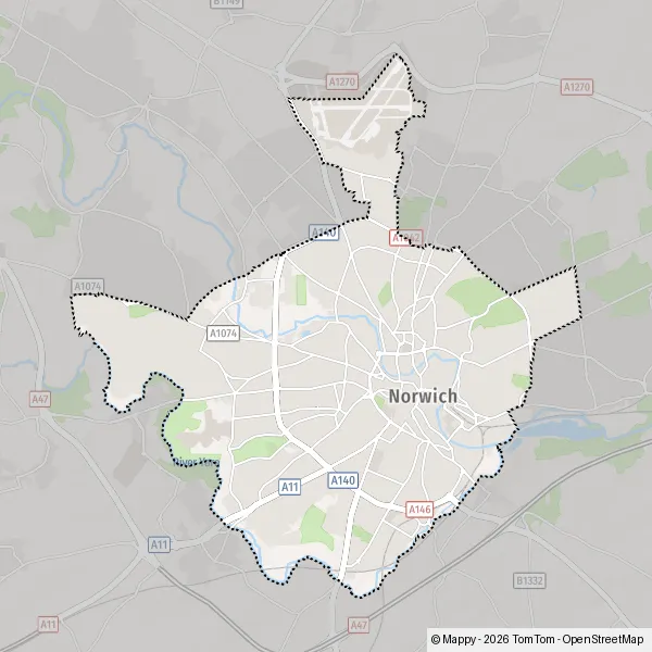 Map Norwich: map of Norwich (NR4 7LQ) and practical information