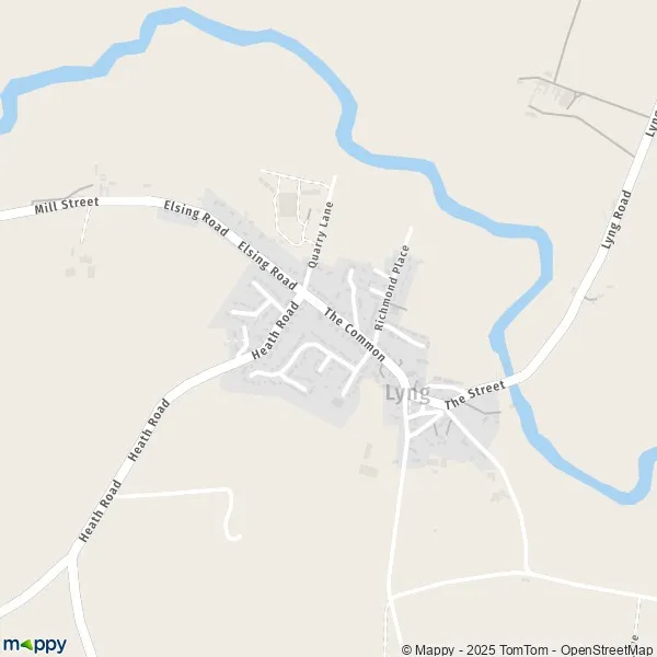 Map Lyng: map of Lyng (NR9 5) and practical information