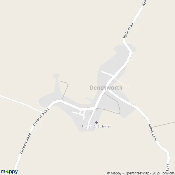 Map Denchworth: map of Denchworth (OX12 0) and practical information