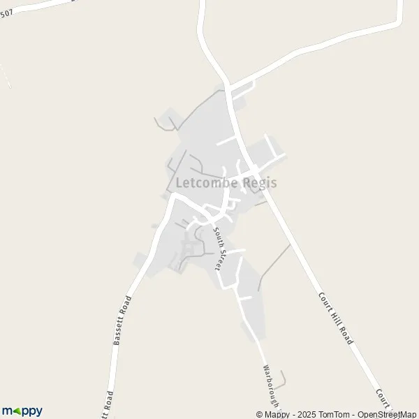Map Letcombe Regis: map of Letcombe Regis (OX12 9) and practical ...