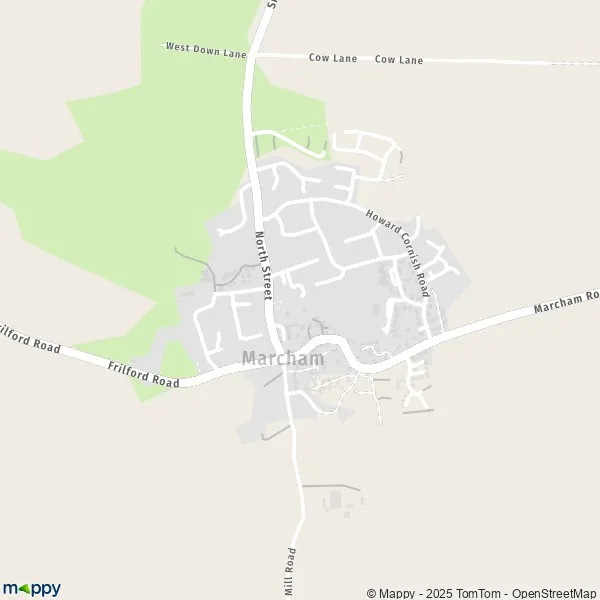 Map Marcham: map of Marcham (OX13 6) and practical information