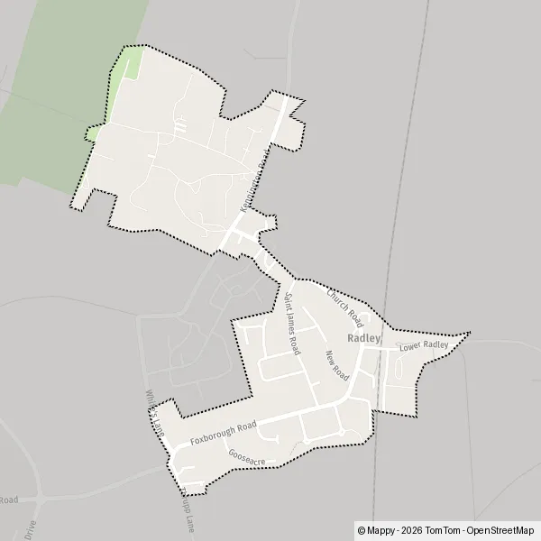 Map Radley: map of Radley (OX14 3) and practical information