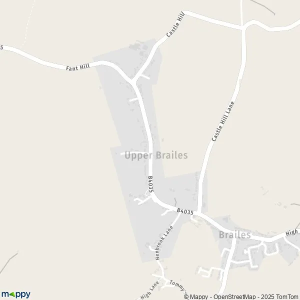 Map Upper Brailes: map of Upper Brailes (OX15 5) and practical information