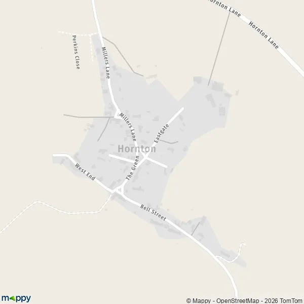 Map Hornton: map of Hornton (OX15 6) and practical information
