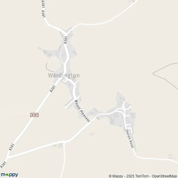 Map Wardington: map of Wardington (OX17 1) and practical information