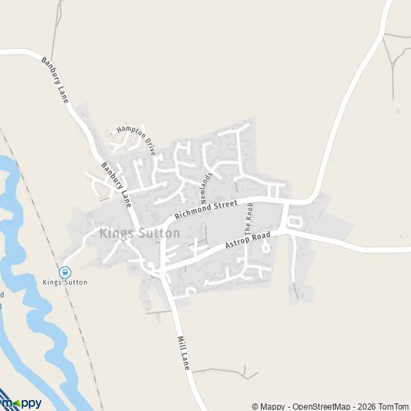 Map Kings Sutton: map of Kings Sutton (OX17 3) and practical information