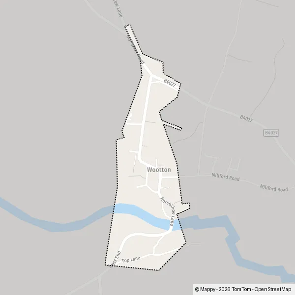 Map Wootton: map of Wootton (OX20 1) and practical information