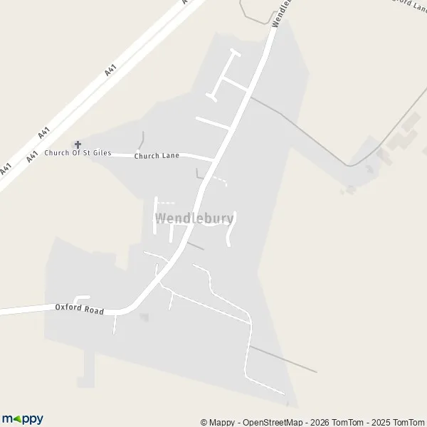 Map Wendlebury: map of Wendlebury (OX25 2) and practical information