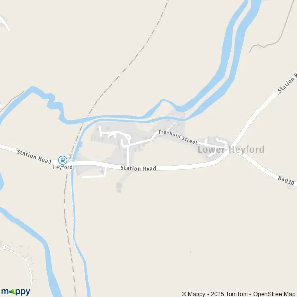 Map Lower Heyford: map of Lower Heyford (OX25 5) and practical information