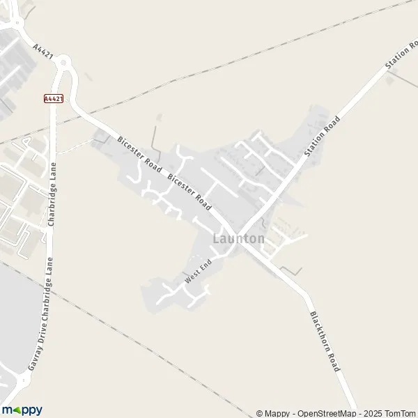 Map Launton: map of Launton (OX26 5) and practical information