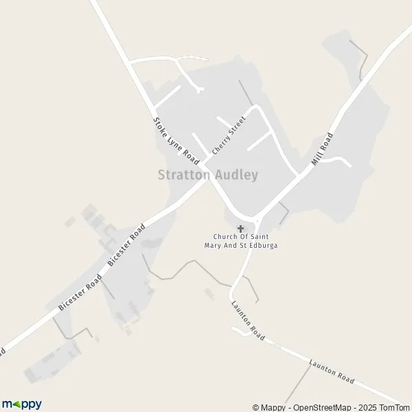 Map Stratton Audley: map of Stratton Audley (OX27 9) and practical ...