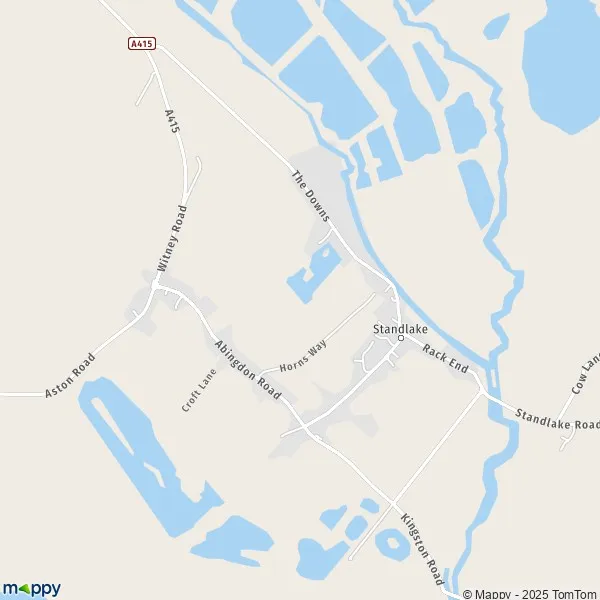 Map Standlake: map of Standlake (OX29 7) and practical information