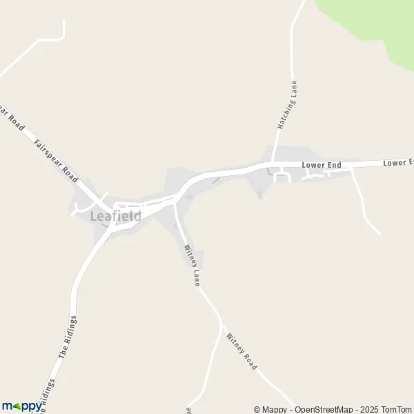 Map Leafield: map of Leafield (OX29 9) and practical information