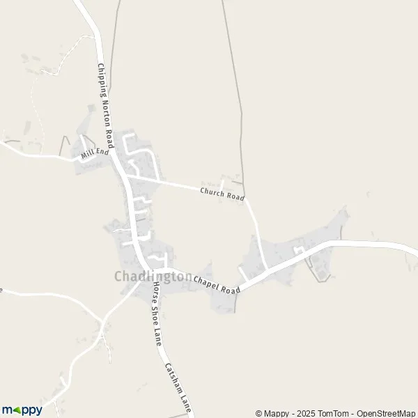 Map Chadlington: map of Chadlington (OX7 3) and practical information