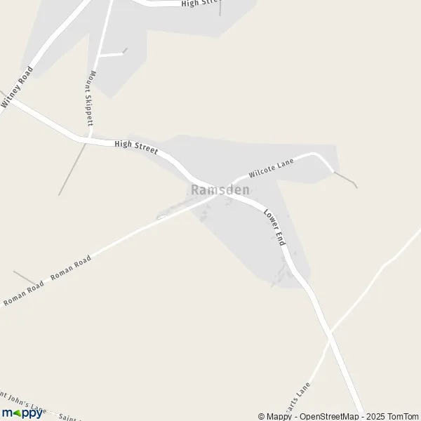 Map Ramsden: map of Ramsden (OX7 3) and practical information