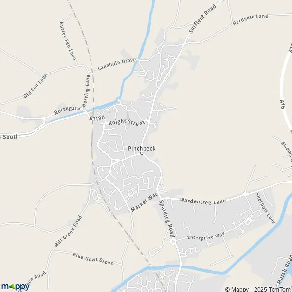 Map Pinchbeck: map of Pinchbeck (PE11 3) and practical information
