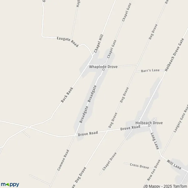 Map Whaplode Drove: map of Whaplode Drove (PE12 0) and practical ...