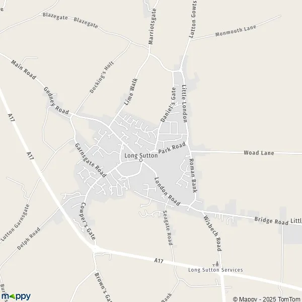 Map Long Sutton: map of Long Sutton (PE12 9) and practical information