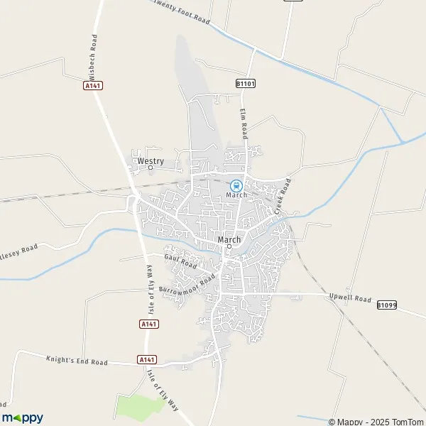 Map March: map of March (PE15 8) and practical information