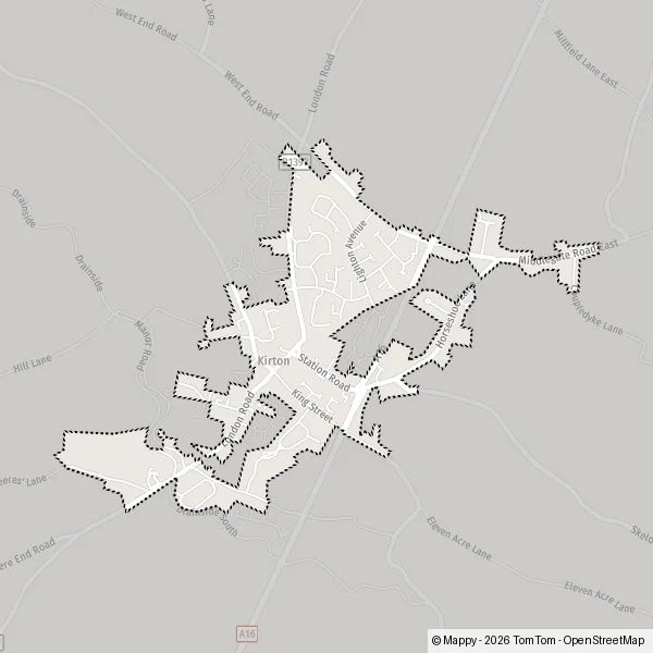 Map Kirton: map of Kirton (PE20 1) and practical information