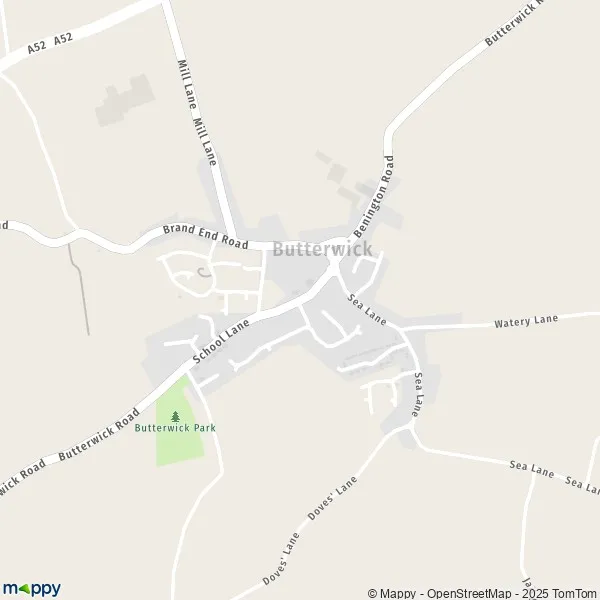 Map Butterwick: map of Butterwick (PE22 0) and practical information