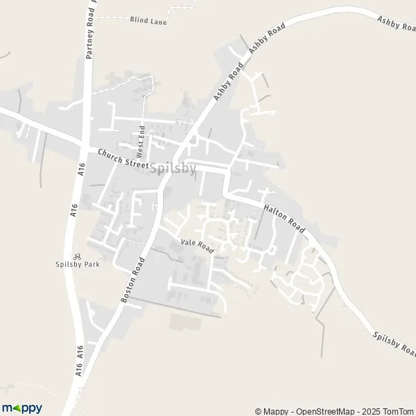 Map Spilsby: map of Spilsby (PE23 5) and practical information