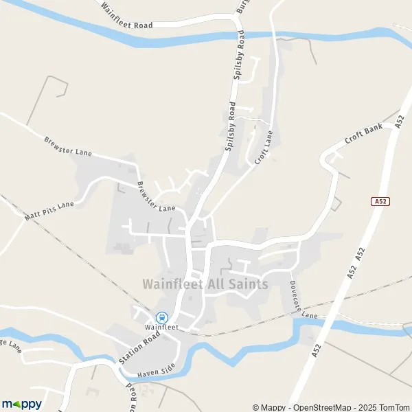 Map Wainfleet All Saints: map of Wainfleet All Saints (PE24 4) and ...